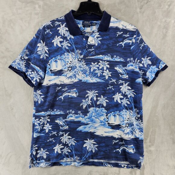Ralph Lauren | Shirts | Polo Ralph Lauren Mens Xl Hawaiian Beach Fish ...